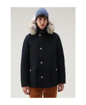 Woolrich Arctic Anorak Hooded Jacket With Removable Fur Trim - Black
