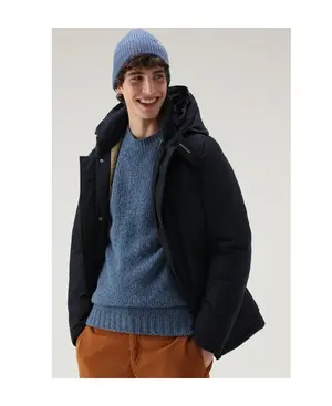 Woolrich Arctic Anorak Hooded Jacket With Removable Fur Trim - Black