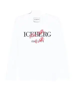Iceberg Graphic Print Sweatshirt - White