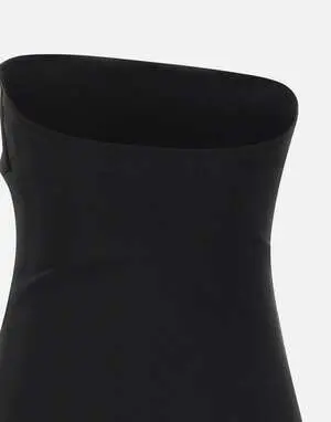 COURREGES Logo-embroidered Strapless Bodysuit