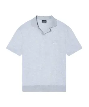 Giorgio Armani Logo Embroidered Polo Shirt