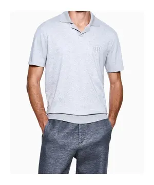 Giorgio Armani Logo Embroidered Polo Shirt