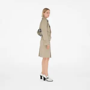 Burberry Rocking Horse Checked Mini Shoulder Bag - Nude