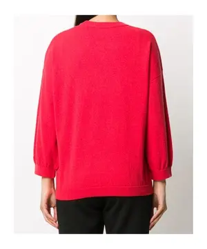Moschino Crystal Embellished Logo Pullover