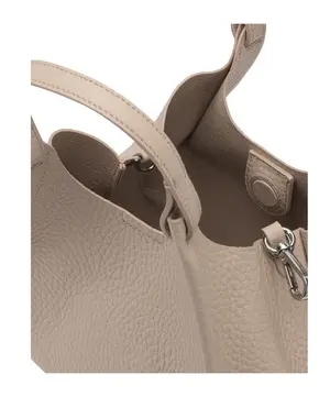 GIANNI CHIARINI Dua Logo Printed Tote Bag - Nude