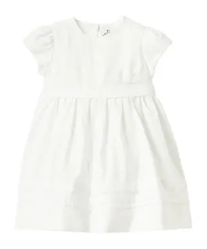 IL GUFO Crewneck Short-sleeved Dress With Layered Design And Brief