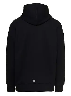 Givenchy Logo Drawstring Hoodie - Black