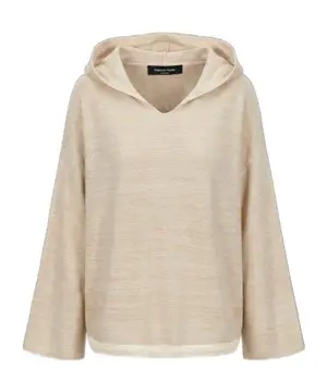 Fabiana Filippi Lurex Thread Hooded Jumper - Nude