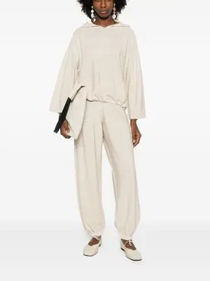 Fabiana Filippi Lurex Thread Hooded Jumper - Nude