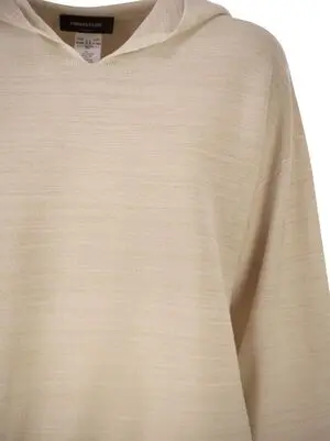 Fabiana Filippi Lurex Thread Hooded Jumper - Nude