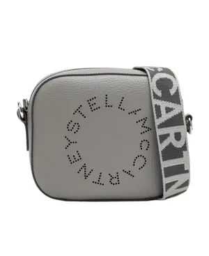 Stella McCartney Logo Perforated Crossbody Bag - Gray