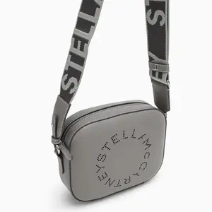 Stella McCartney Logo Perforated Crossbody Bag - Gray