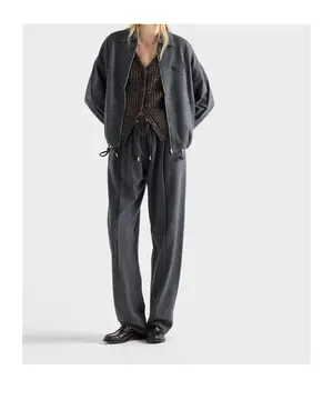 Prada Triangle Patch Drawstring Pants