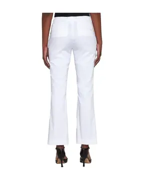 PT TORINO Tailored Stretch Cotton Slacks - White