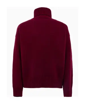 SPORTY  RICH Sporty & Rich Embroidered High Neck Ribbed Knit Sweater