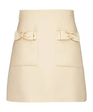 VALENTINO Valentino A-Line Mini Skirt With Bow Detail