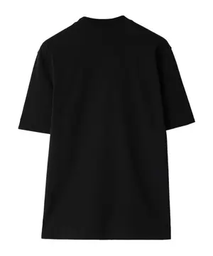 Burberry Logo Printed Crewneck T-shirt - Black