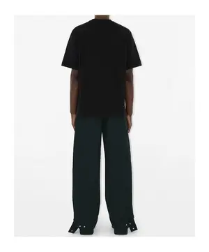 Burberry Logo Printed Crewneck T-shirt - Black