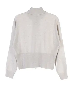 Brunello Cucinelli Long Sleeve Zip-up Sweater