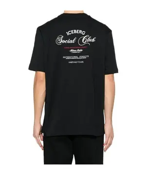 Iceberg Social Club Graphic T-shirt - Black