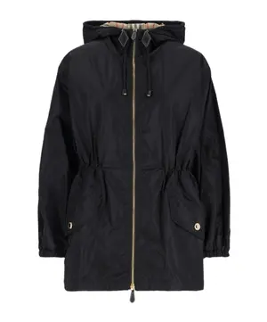 Burberry Hooded Drawstring Waist Coat
