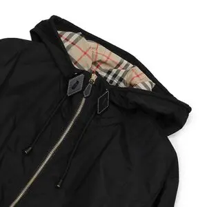 Burberry Hooded Drawstring Waist Coat