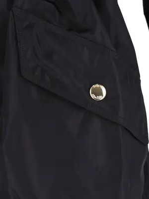 Burberry Hooded Drawstring Waist Coat