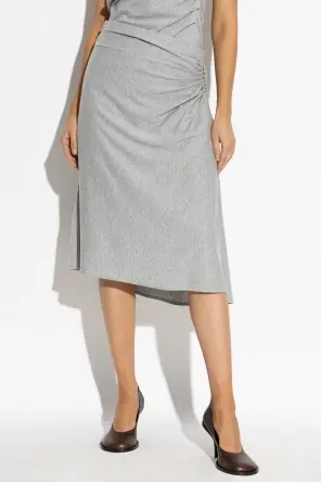 Dries Van Noten Asymmetrical Skirt With Fabric Buttons