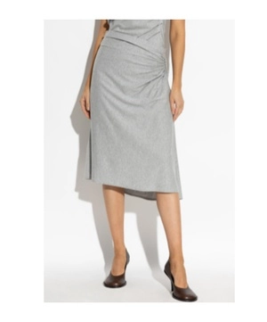 Dries Van Noten Asymmetrical Skirt With Fabric Buttons