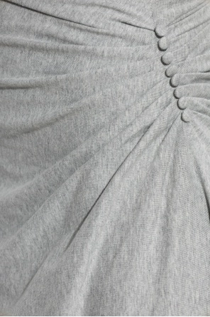 Dries Van Noten Asymmetrical Skirt With Fabric Buttons