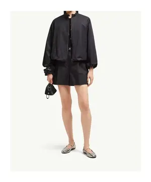 Moncler Logo Patch Zip-up Bomber Jacket