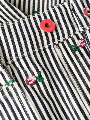Kenzo Striped Wide-leg Jeans