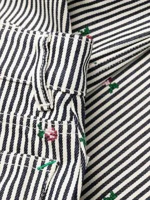 Kenzo Striped Wide-leg Jeans