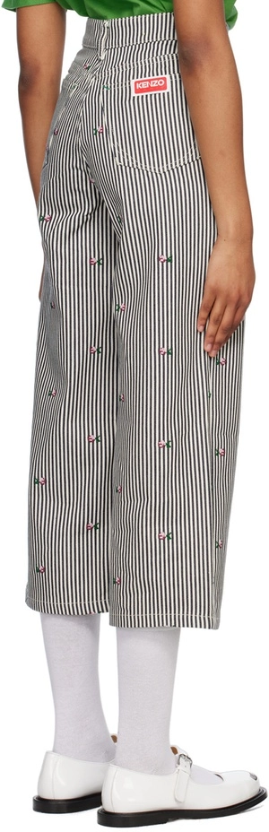 Kenzo Striped Wide-leg Jeans