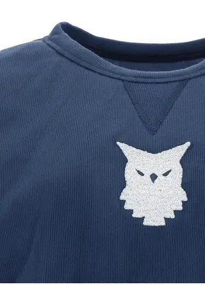 MAISON MARGIELA Owl Printed Crewneck Sweatshirt