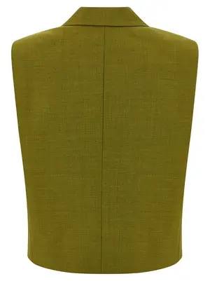 Theory Double Breasted Peak Lapel Vest