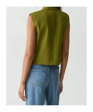 Theory Double Breasted Peak Lapel Vest