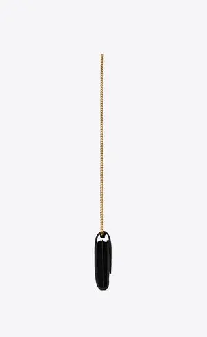 Saint Laurent Monogram Chain Wallet - Black