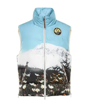 JIL SANDER Landscape Print Down Vest