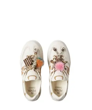 Fendi Match Low Top Sneakers - White
