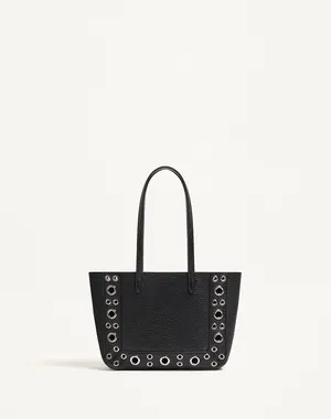 Valentino Garavani Vlogo Plaque Eyelet Detailed Shoulder Bag