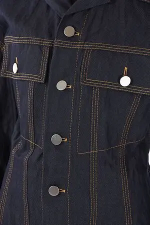 Bottega Veneta Crinkled Denim Jacket