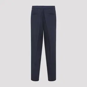 Brunello Cucinelli Drawstring Tapered Trousers - Black