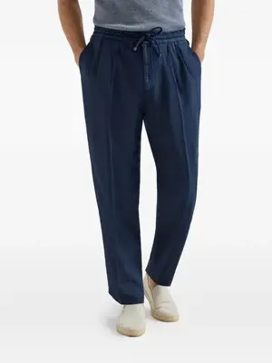 Brunello Cucinelli Drawstring Tapered Trousers - No