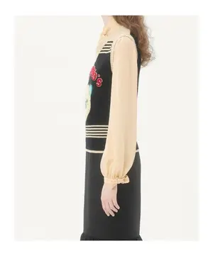 Valentino Garavani Le Chat De La Maison" Embroidered V-neck Gilet