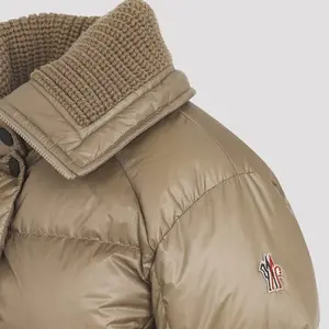 Moncler Bataillouse Padded Jacket With Belt - Light Brown