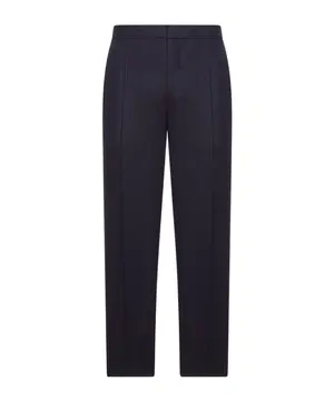 Zegna Straight Leg Trousers With Pleated Details - No