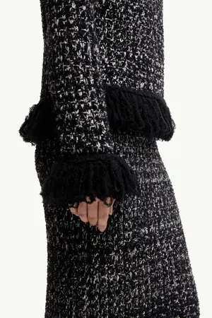 Moncler Fringe-trim Wool Blend Sweater