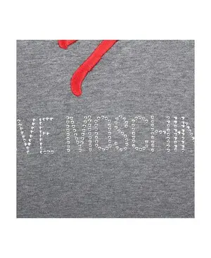 Moschino Love By" Letter Print Crew Neck Sweater