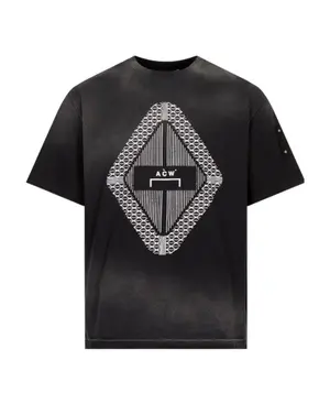 A-COLD-WALL* Gradient Logo Printed Crewneck T-shirt - Black